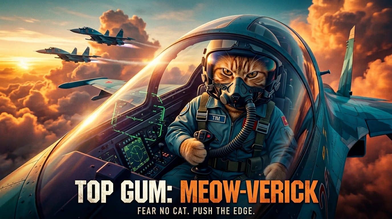 TOP GUM: MOEW-VERICK by @byzantine_spider_9000 | Make Your Action Scene