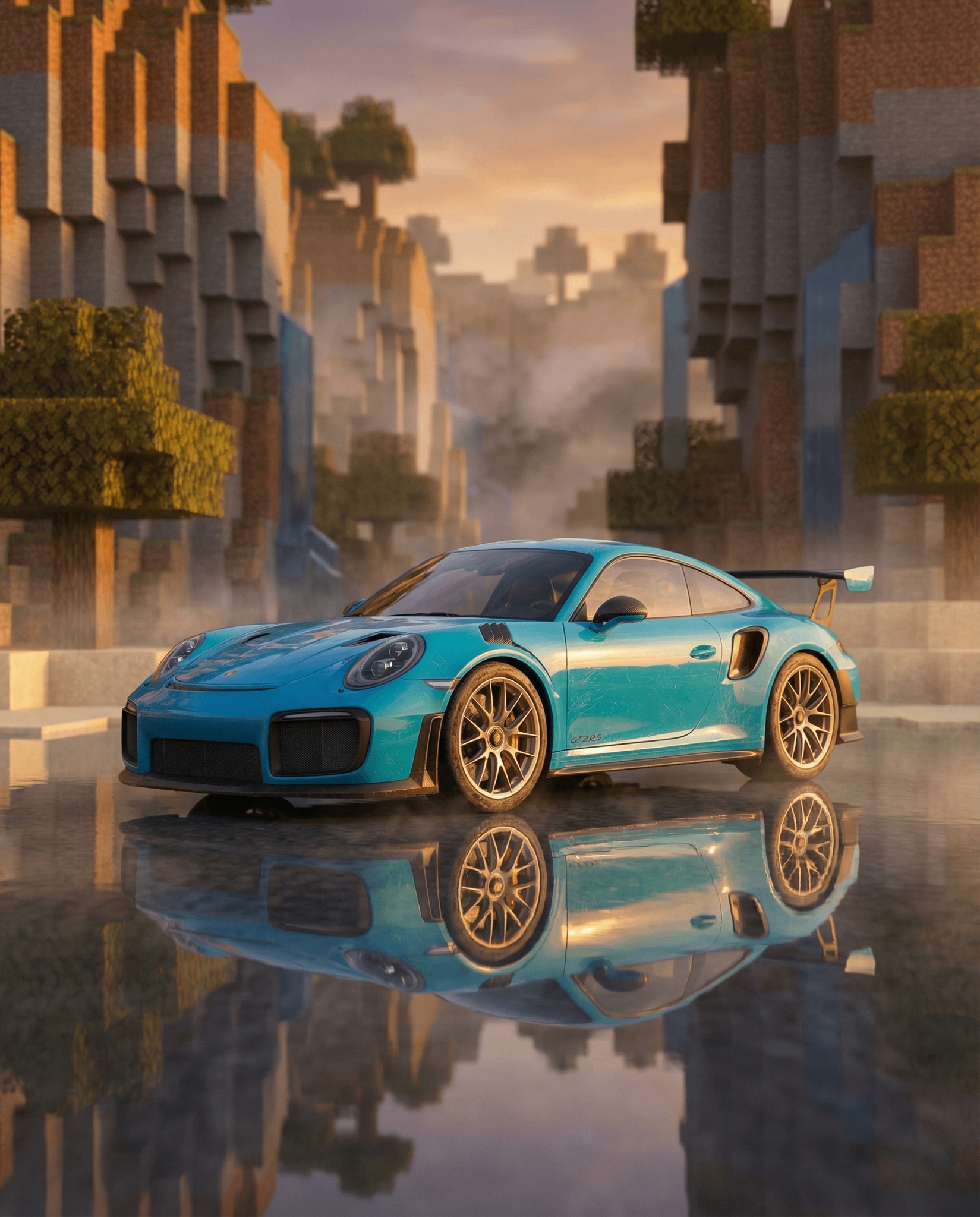 Porsche GT2 in Minecraft by @lkpia | Make Your Action Scene
